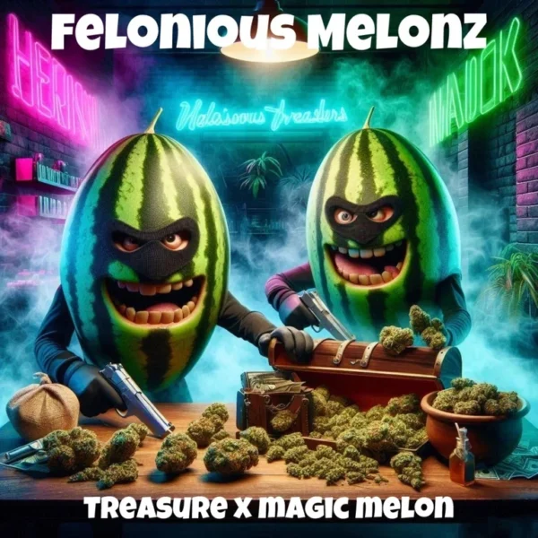 CRYSTAL CAVERNS – FELONIOUS MELONZ – AUTO FEM – 5 PACK - SeedsLocker.com